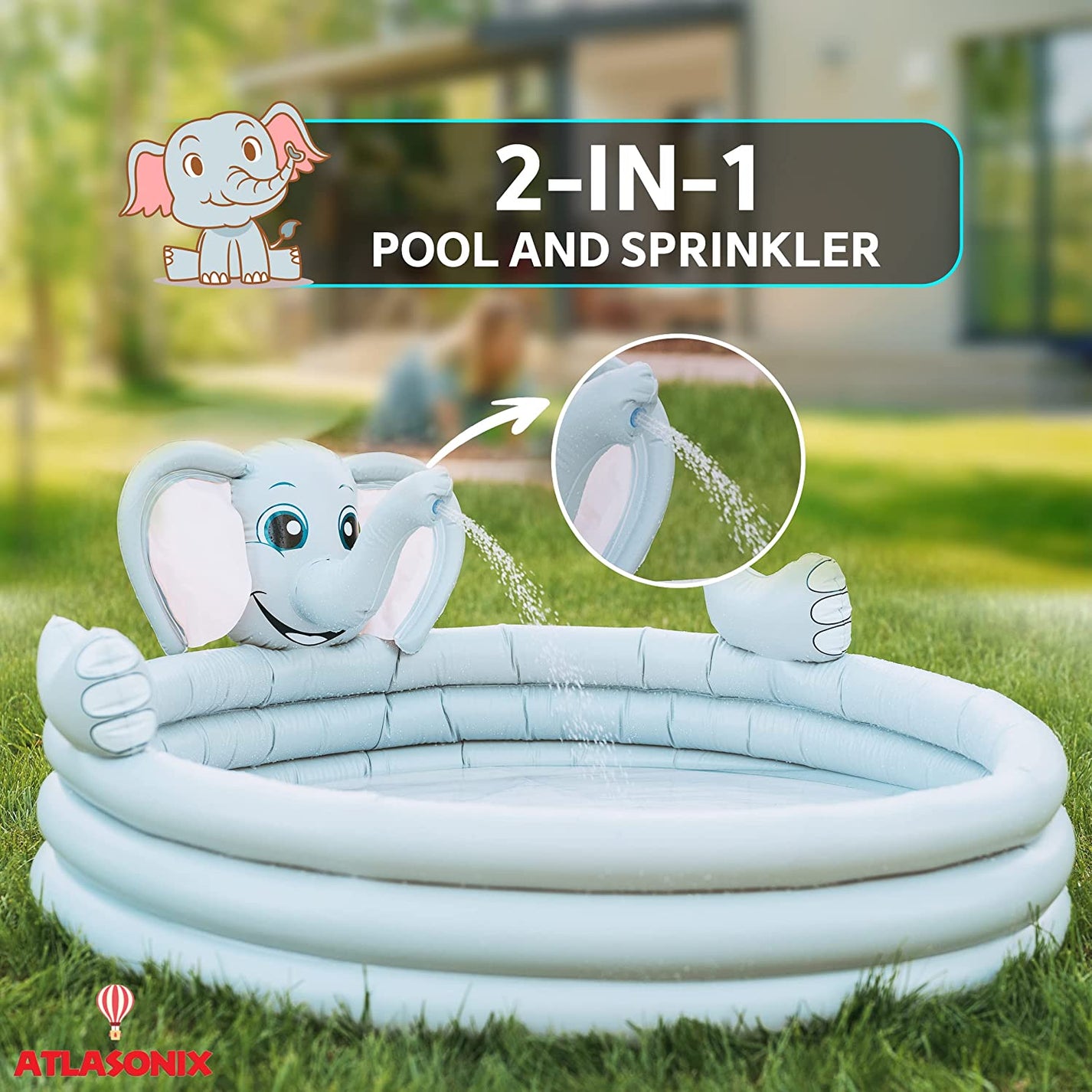 Inflatable Elephant Kiddie Pool – Atlasonix