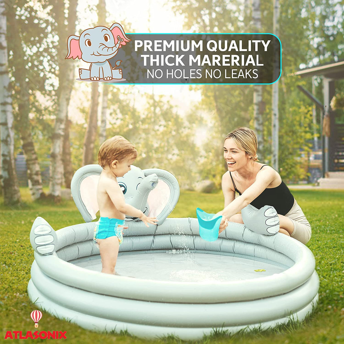 Inflatable Elephant Kiddie Pool – Atlasonix